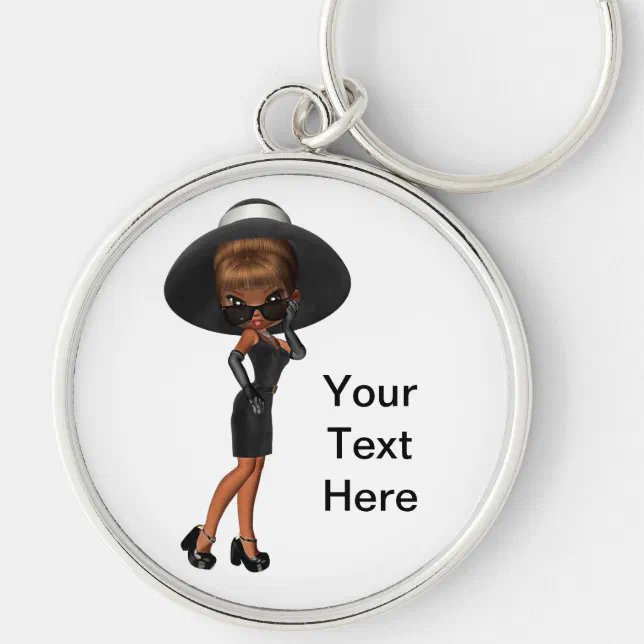 Ethnic Princess Diva Keychain | Zazzle