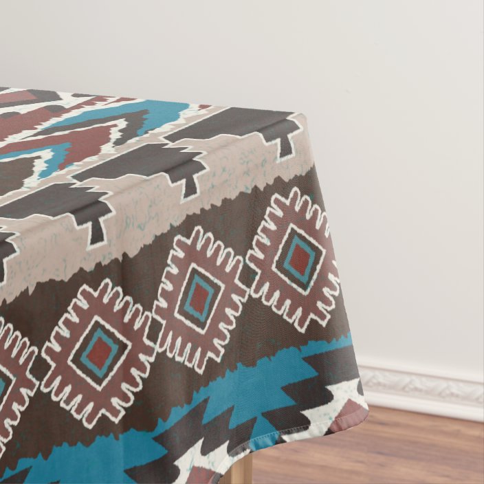 Ethnic style,geometric pattern,Aztec Tablecloth | Zazzle.com