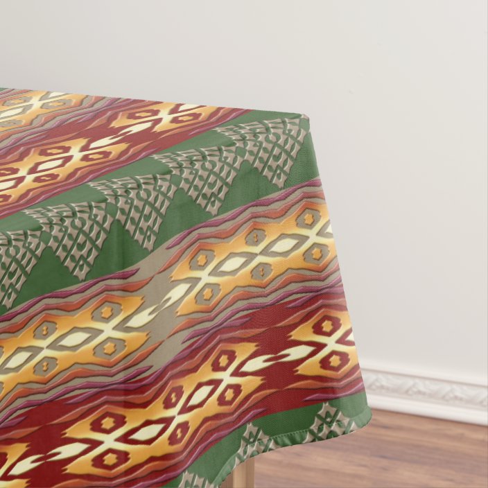 ethnic tribal african pattern tablecloth | Zazzle