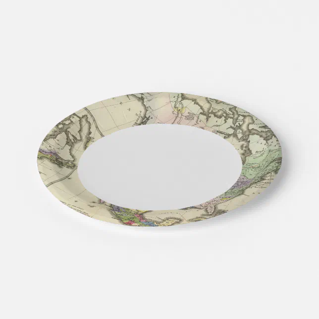 Ethnographic Map of North America Paper Plates | Zazzle