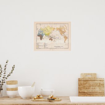 Ethnographic Map of the World Poster | Zazzle