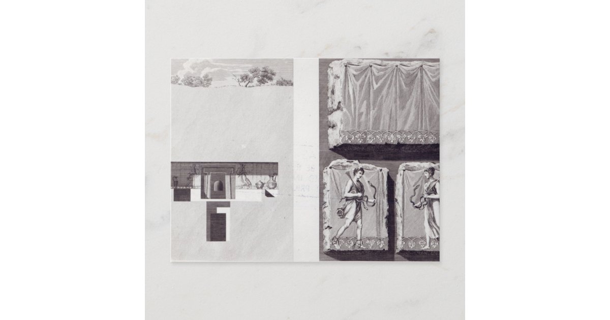 Etruscan Tombs, c. 1780 Postcard | Zazzle