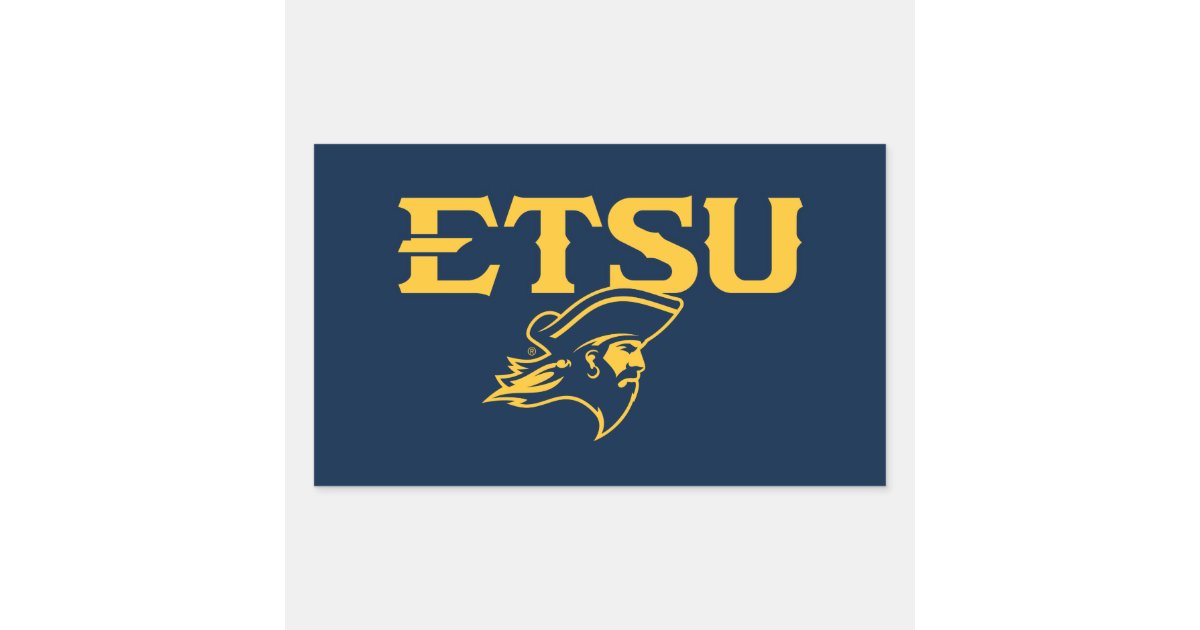 ETSU Buccaneer Rectangular Sticker | Zazzle