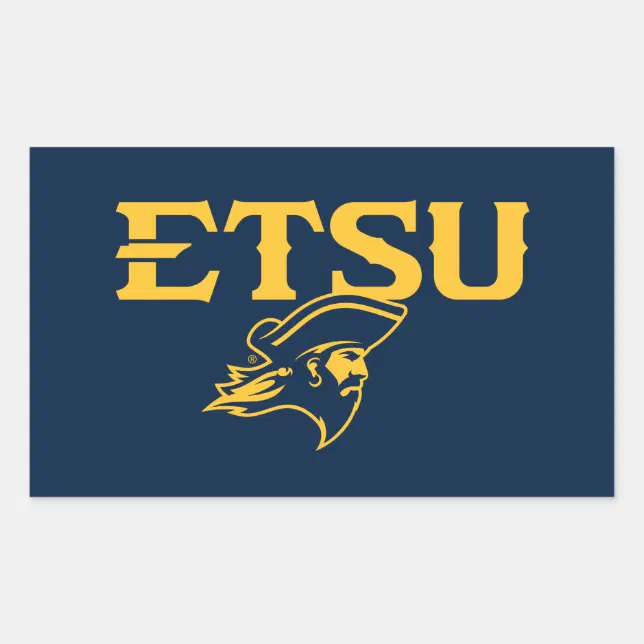 ETSU Buccaneer Rectangular Sticker | Zazzle