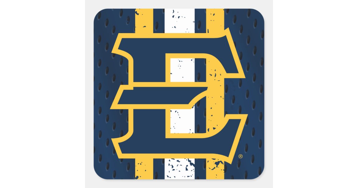 ETSU Buccaneers Jersey Square Sticker | Zazzle