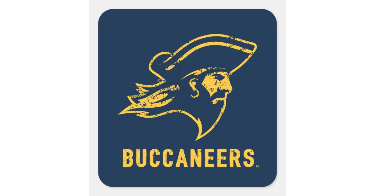 ETSU Buccaneers Vintage Square Sticker | Zazzle