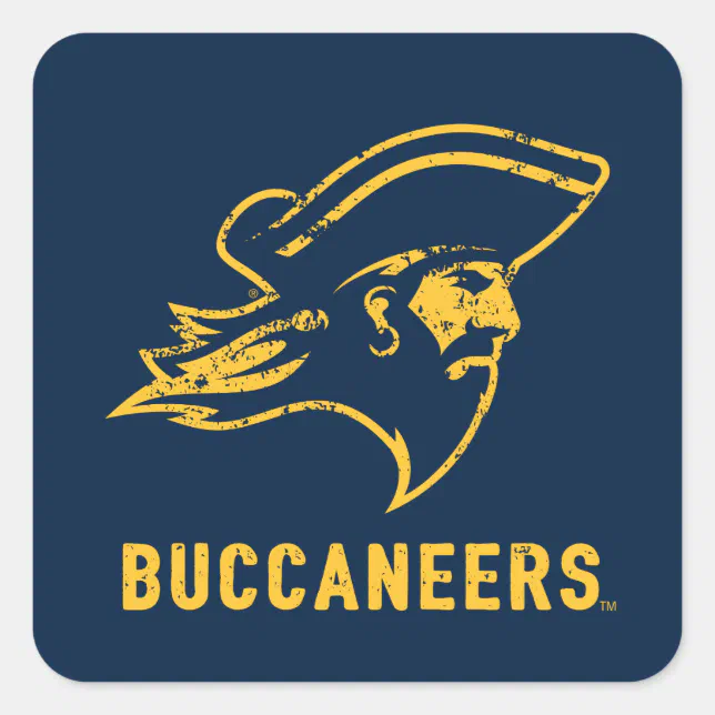 ETSU Buccaneers Vintage Square Sticker | Zazzle