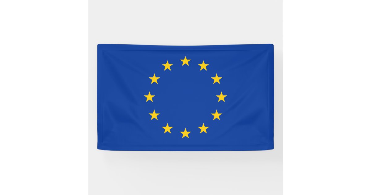 EU - European Union Flag Banner | Zazzle