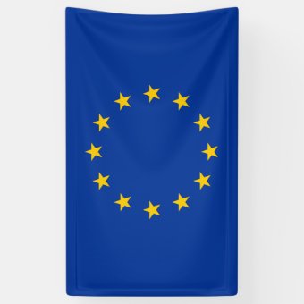 EU - European Union Flag Banner | Zazzle