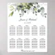 Eucalyptus 10 Tables Seating Chart Poster Sign | Zazzle