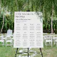 Eucalyptus 12 Tables Wedding Seating Chart Sign | Zazzle