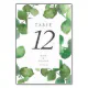Eucalyptus Boho Greenery Floral Table Numbers | Zazzle