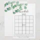 Eucalyptus - bridal shower bingo game | Zazzle