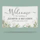Eucalyptus Green Gold Wedding Welcome Banner | Zazzle