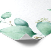 Eucalyptus Greenery Brunch Bridal Shower Welcome Poster | Zazzle