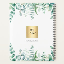 Eucalyptus greenery business logo 2024 planner | Zazzle