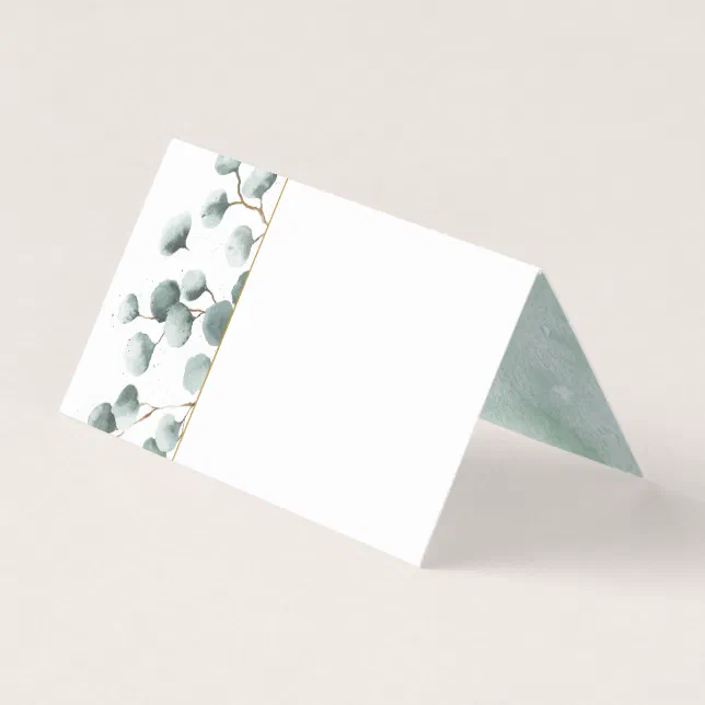 Eucalyptus Greenery Place Cards | Zazzle