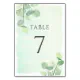 Eucalyptus Greenery Watercolor Wedding Table Number | Zazzle