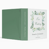 Eucalyptus Greenery Wedding Photo Album 3 Ring Binder | Zazzle