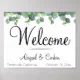Eucalyptus Greenery Wedding Welcome Poster | Zazzle