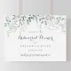 Eucalyptus Horizontal Rehearsal Dinner Welcome Poster | Zazzle