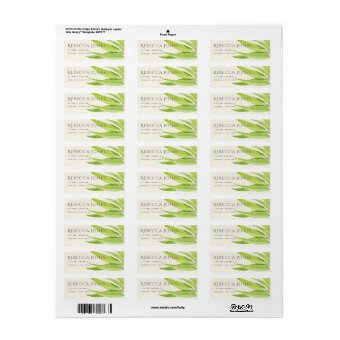 EUCALYPTUS LEAF WATERCOLOUR FOLIAGE ADDRESS LABEL | Zazzle