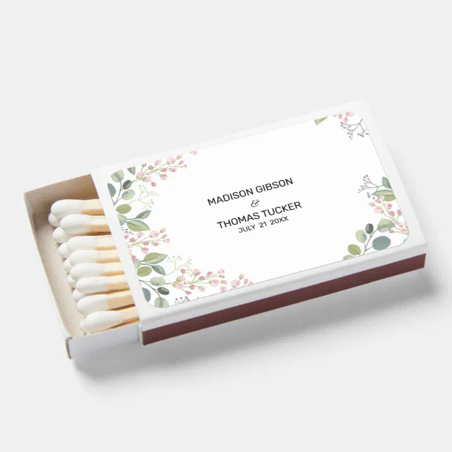 Eucalyptus Leaves And Pink Matchboxes | Zazzle