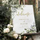 Eucalyptus Leaves Gold Welcome Wedding Sign | Zazzle