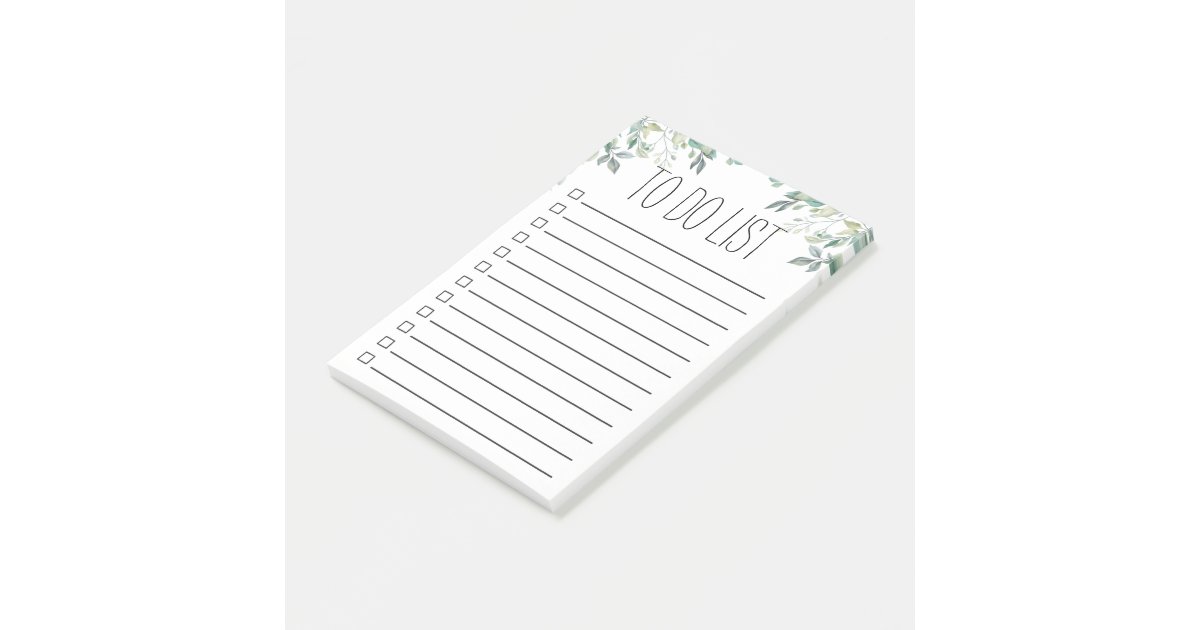 Eucalyptus Leaves To Do List or Grocery List Post-it Notes | Zazzle