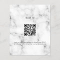 Eucalyptus marble QR code wedding invitation | Zazzle