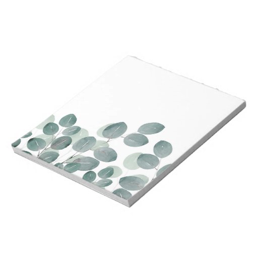 Eucalyptus Modern Notepad | Zazzle