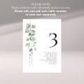 Eucalyptus Names Seating Chart Table Number Card | Zazzle