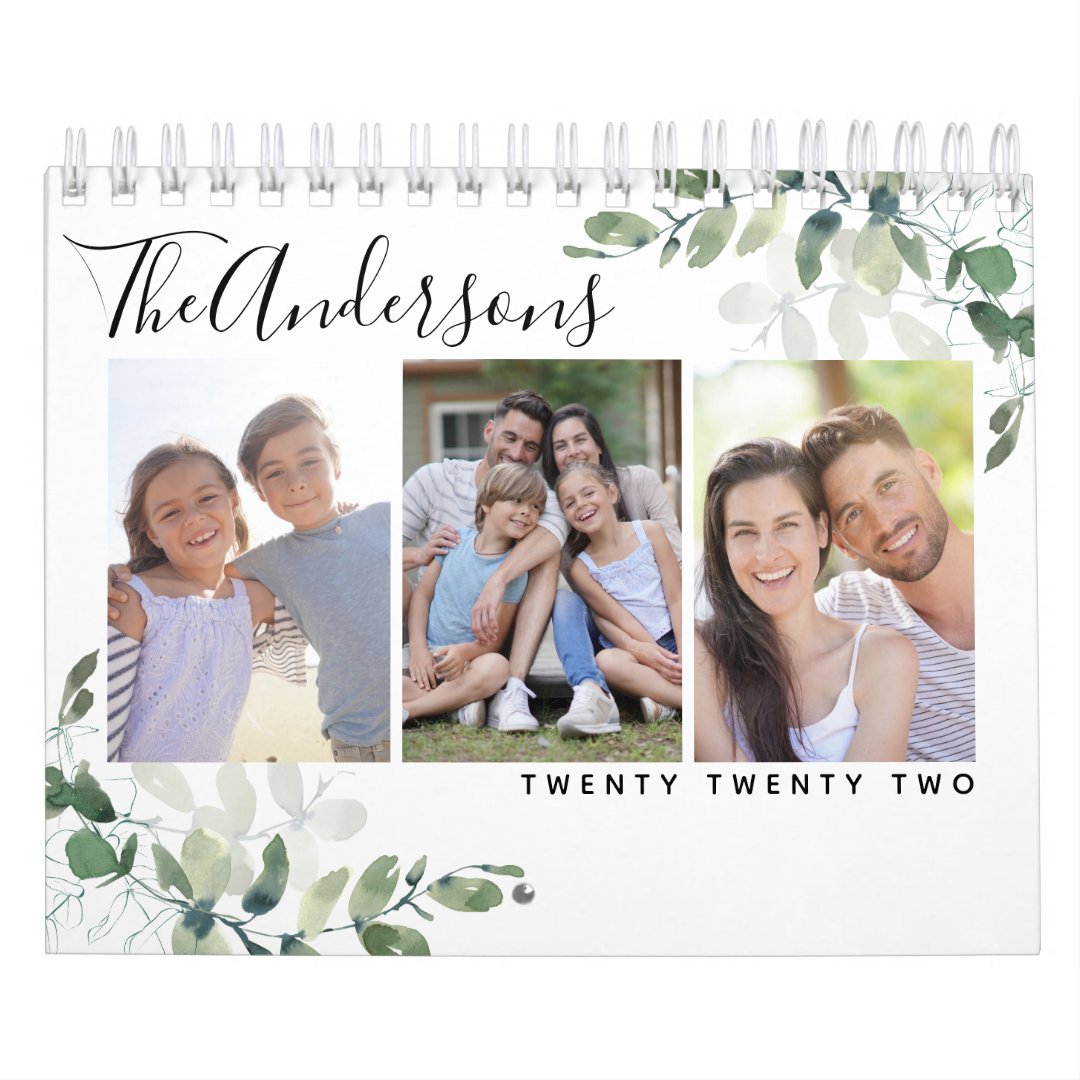 Eucalyptus Photo Collage Calendar | Zazzle