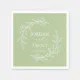 Eucalyptus Sage Green Custom Wedding Paper Napkins | Zazzle