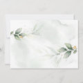 Eucalyptus sage green gold wedding save the date | Zazzle