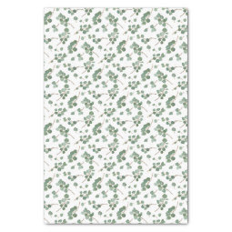 Eucalyptus Silver Dollar Tree Foliage Pattern Tissue Paper | Zazzle