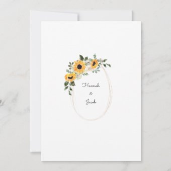 Eucalyptus Sunflower Rustic Wedding Invitation | Zazzle