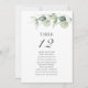 Eucalyptus Table Number 12 Wedding Seating Chart | Zazzle