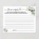 Eucalyptus Time Capsule Advice for Couple Card Flyer | Zazzle