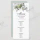 Eucalyptus Watercolor Dinner Menu Card | Zazzle