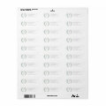 Eucalyptus Wreath Monogram Return Address Labels | Zazzle