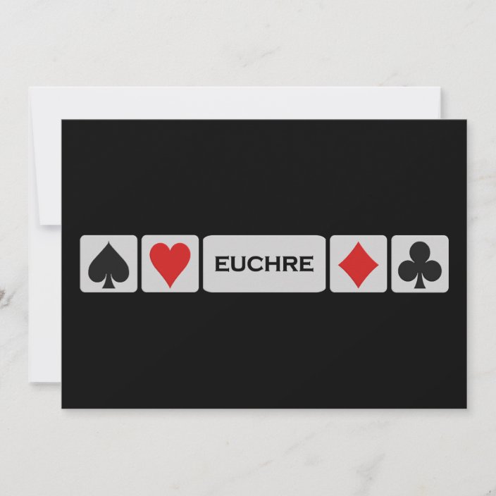 Euchre invitation - customize | Zazzle.com