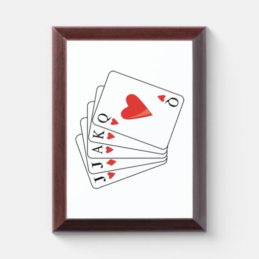 Euchre Playing Cards Award Plaque | Zazzle