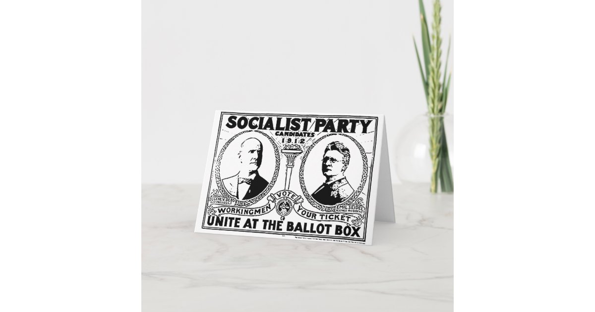 Eugene Debs Campaign Poster Greeting Card | Zazzle