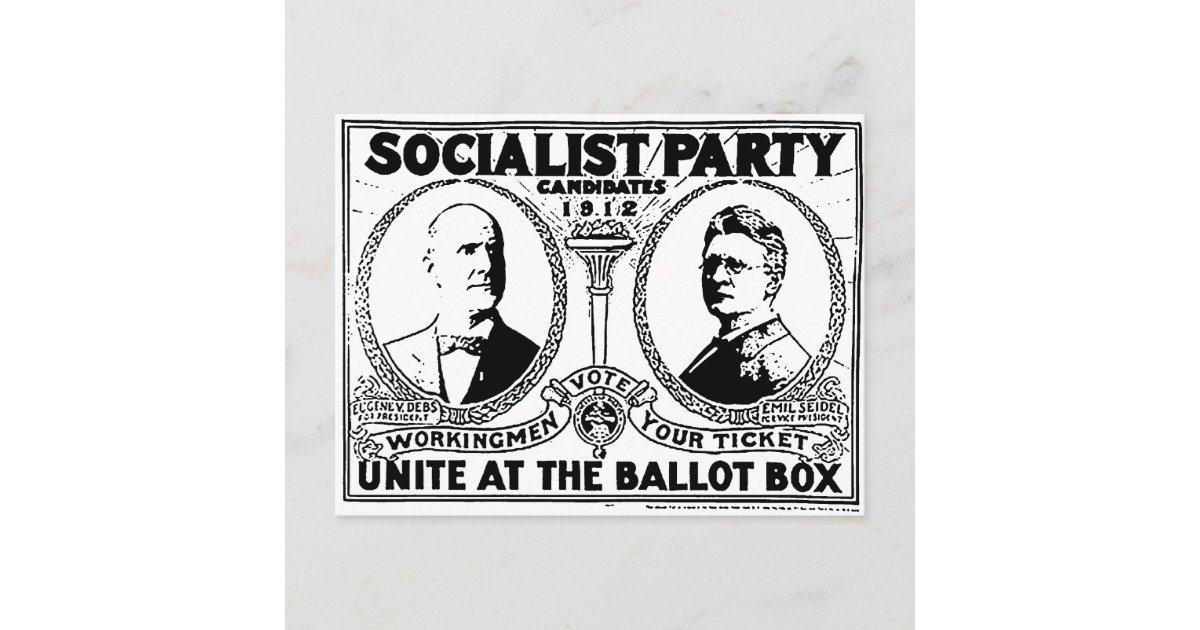 Eugene Debs Campaign Poster Postcard | Zazzle