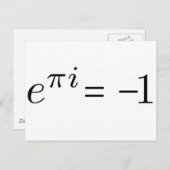 Euler formula! postcard | Zazzle
