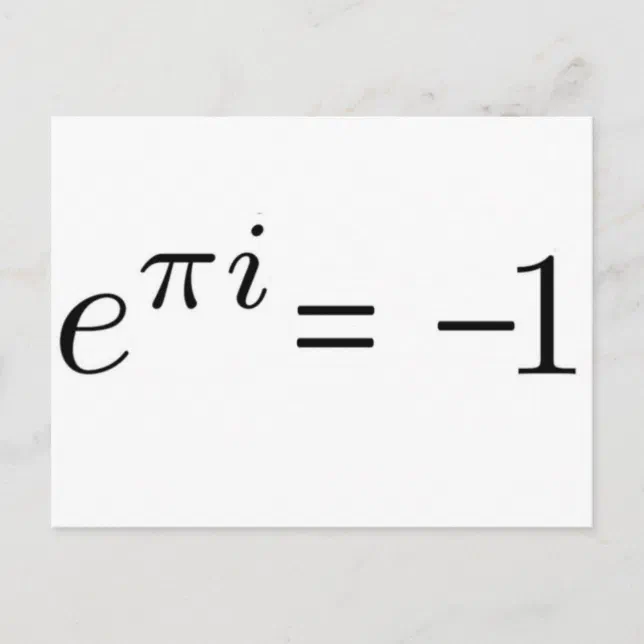 Euler formula! postcard | Zazzle