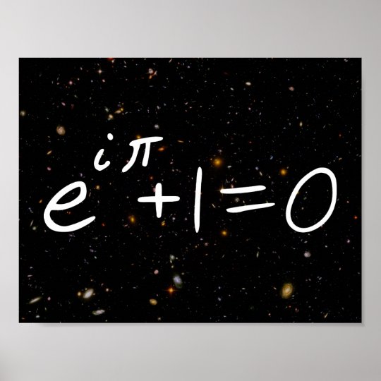 Euler's Identity Deep Field Galaxies Poster | Zazzle.com