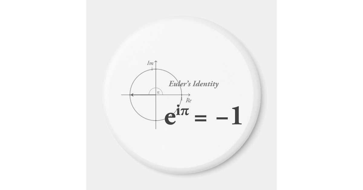 Euler's Identity Math Formula Magnet | Zazzle