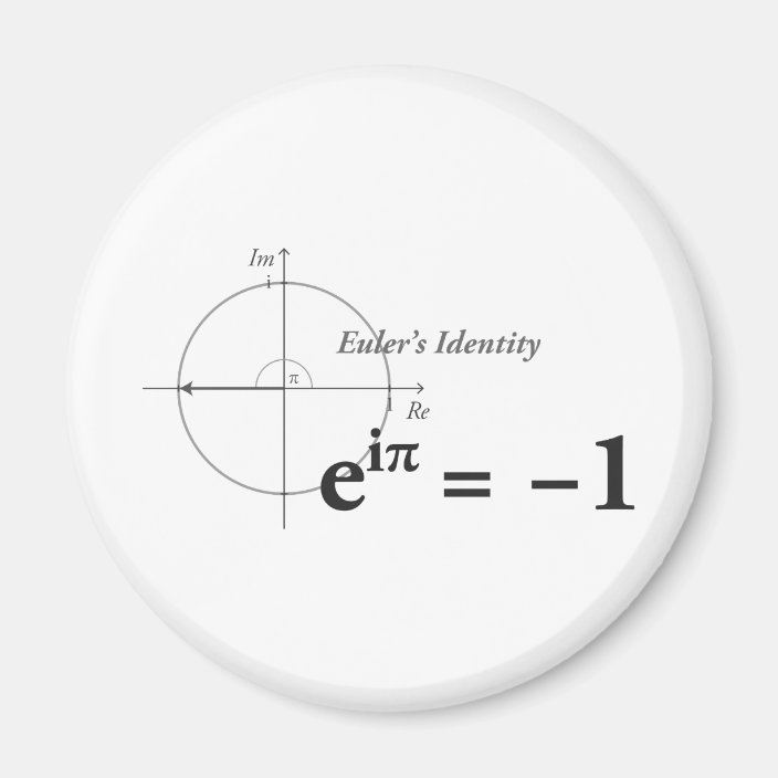 Euler's Identity Math Formula Magnet | Zazzle.com